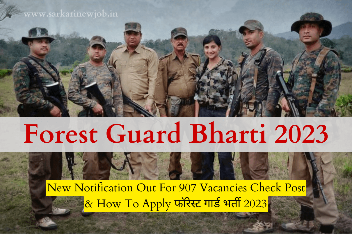 Forest Guard Bharti 2023: New Notification Out For 907 Vacancies Check ...