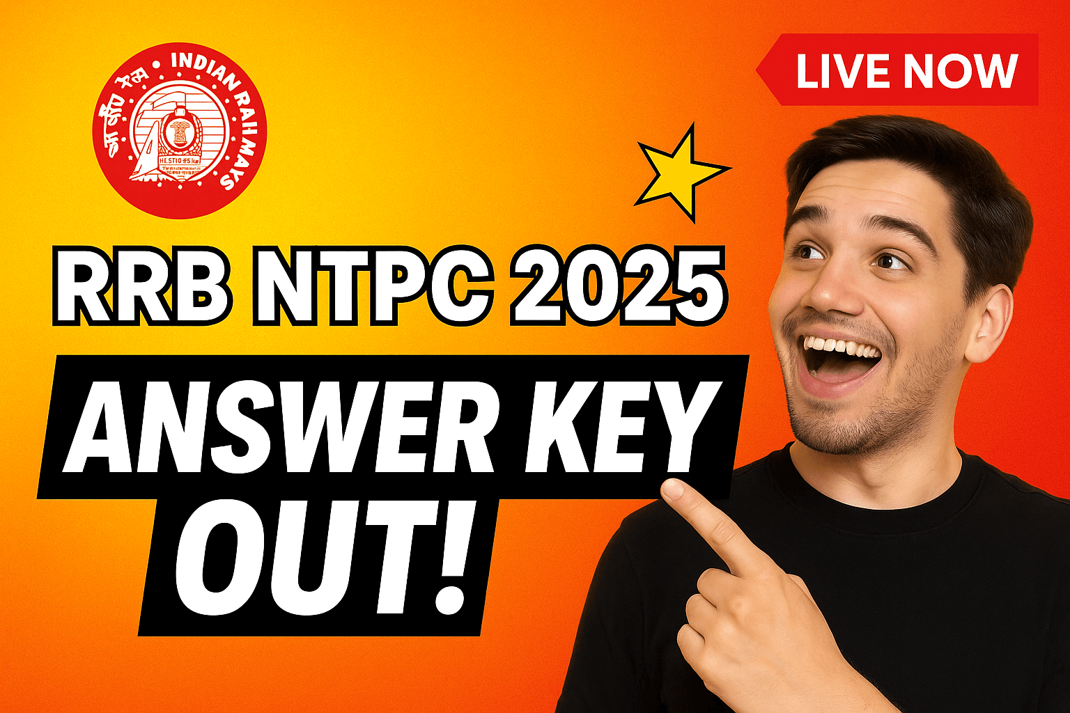 RRB NTPC Answer Key 2025 : PDF Download CBT 1 Release Date Visit Now