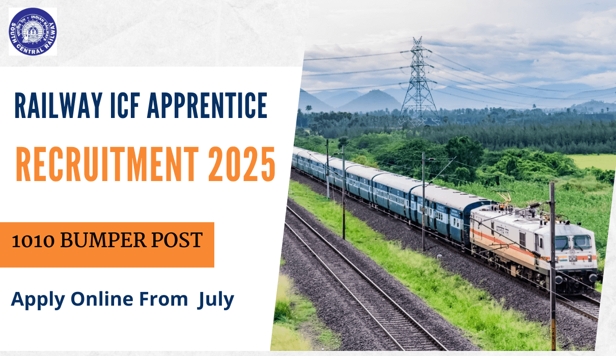 Railway ICF Apprentice Recruitment 2025: New Notification Out For 1010 Various Post
